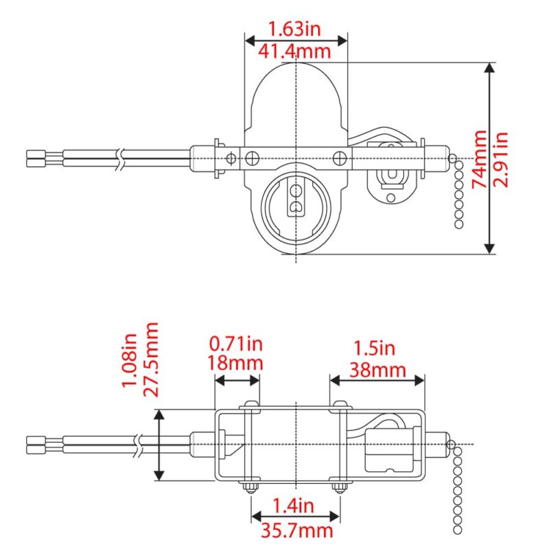 Zing Ear ZE-310D 2-Light Cluster Socket Lamp Holder Kit