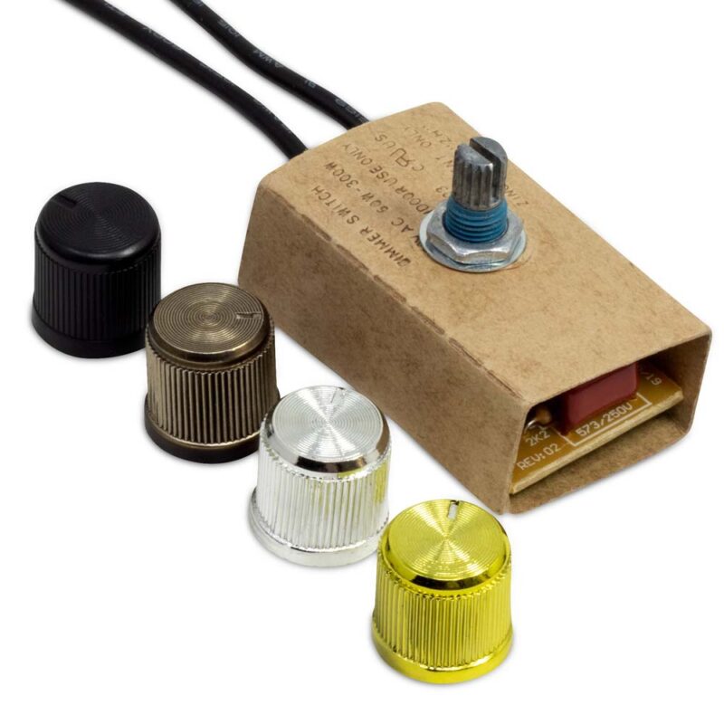 Zing Ear ZE-03 Inline Rotary Table Lamp Dimmer Switch - 300W