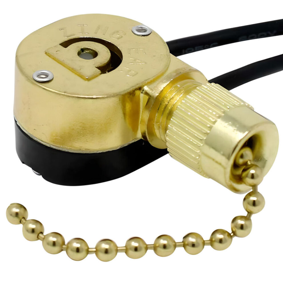 Zing Ear ZE-268s1 3 Speed 4 Wire Ceiling Fan Pull Chain Switch