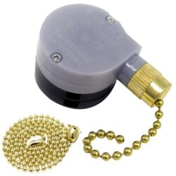 Zing Ear ZE-208D 3 Speed 5-8 Wire Pull Chain Ceiling Fan Switch