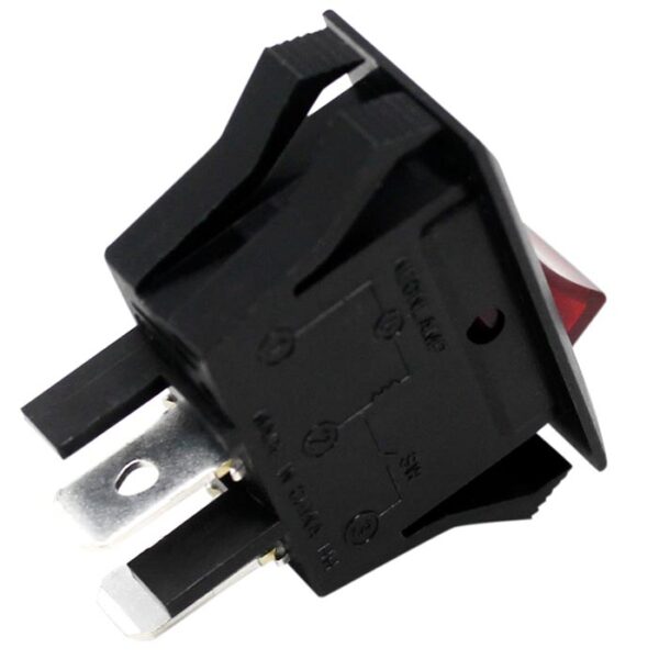 Zing Ear ZE-215 Rocker Switch 2 Prong Snap-in 15A 120V